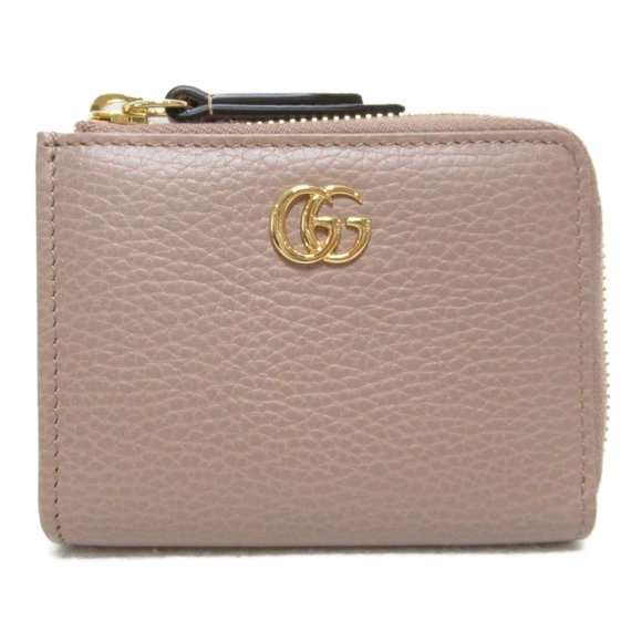 Gucci | Bags | Gucci Gg Marmont Coin Purse Beige Pink Beige Calfskin ...